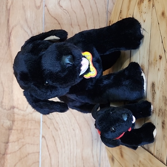 Build-A-Bear | Toys | Build A Bear Black Labrador With Puppy Plush ...